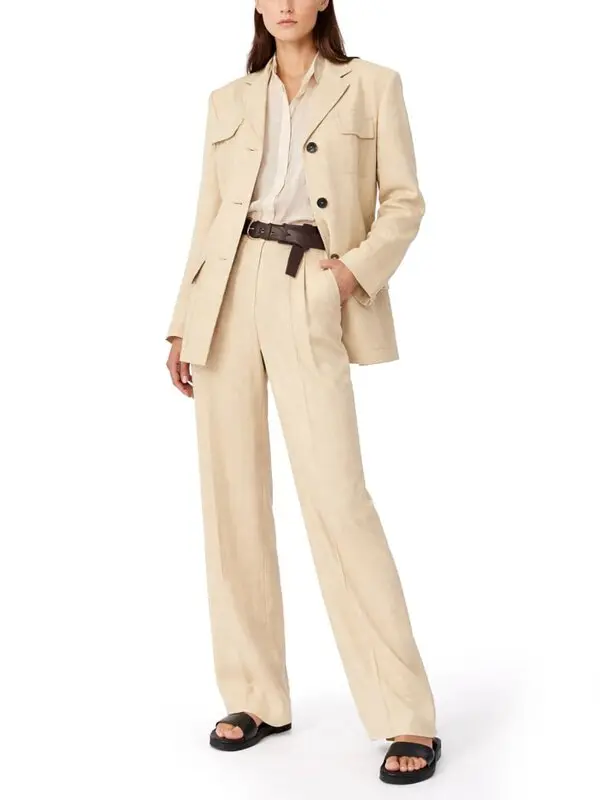 Max Mara Linen Trousers - Cream