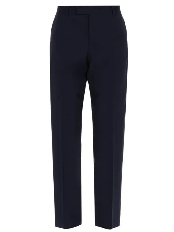Fendi Pantalone In Tela Di Lana - Blue