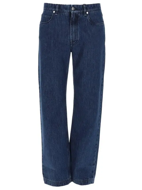 Fendi Regular Fit Denim Trousers - Blue