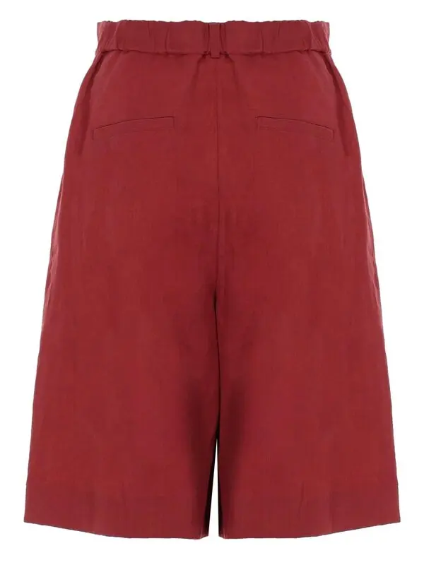 Max Mara Linen Shorts - Red