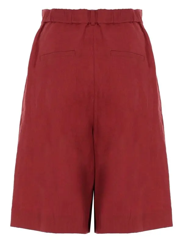 Max Mara Linen Shorts - Red