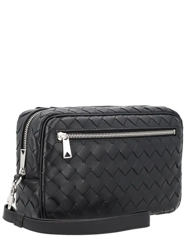 Bottega Veneta Woven Leather Pouch - Black