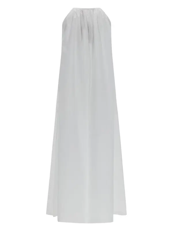 Max Mara Cotton Halter Maxi Dress - White
