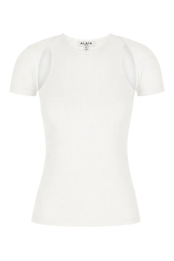 Alaïa Ribbed T-shirt - Multicolor