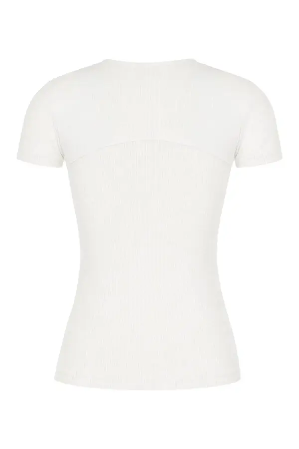 Alaïa Ribbed T-shirt - Multicolor