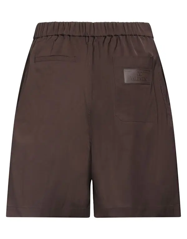 Valentino Garavani Shorts & Bermuda Shorts Dark Size Polyester, Elastomultiester - Brown