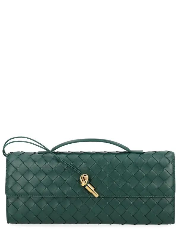 Bottega Veneta Andiamo Clutch - Green