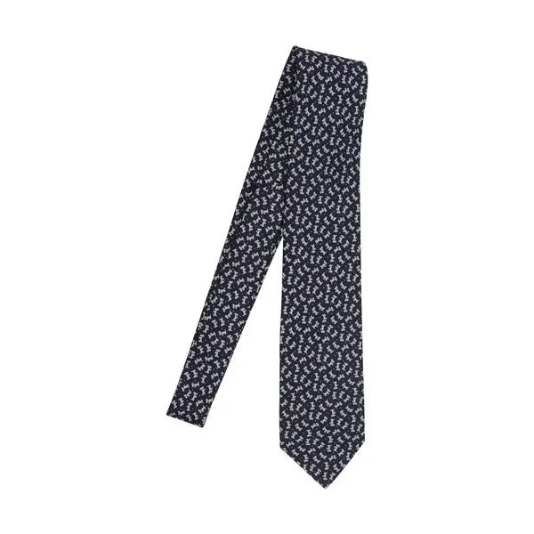 FERRAGAMO Charlie Print Silk Tie