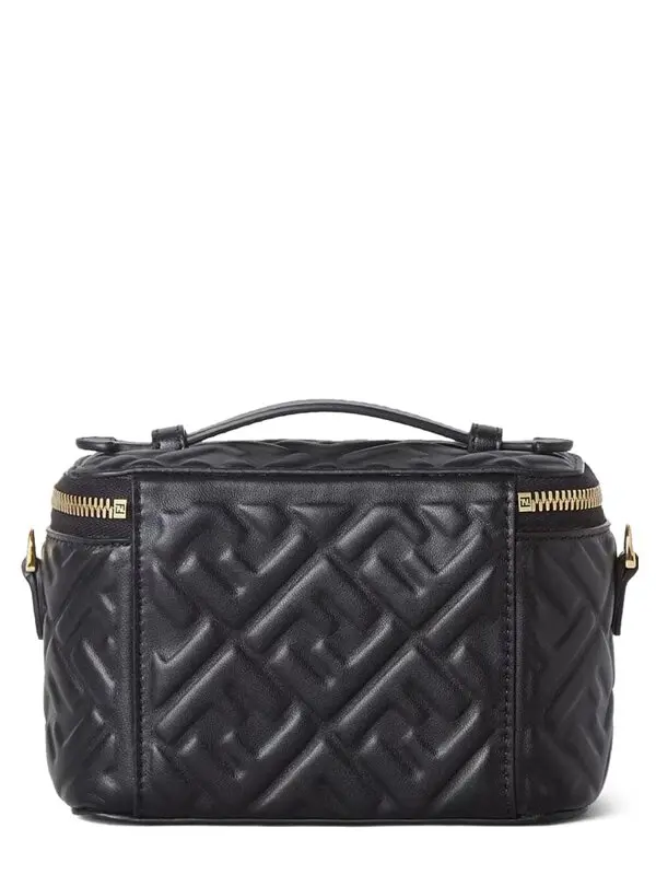 Fendi Leather Mini Vanity Bag - Black