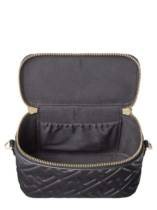 Fendi Leather Mini Vanity Bag - Black