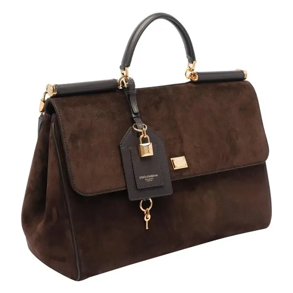 Dolce & Gabbana My Sicily Suede Handbag