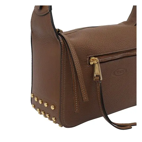 TOD'S Metal Dots Mini Leather Shoulder Bag