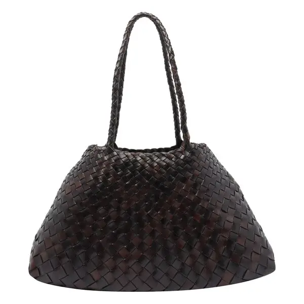 Dragon Diffusion Santa Croce Leather Shoulder Bag - Brown