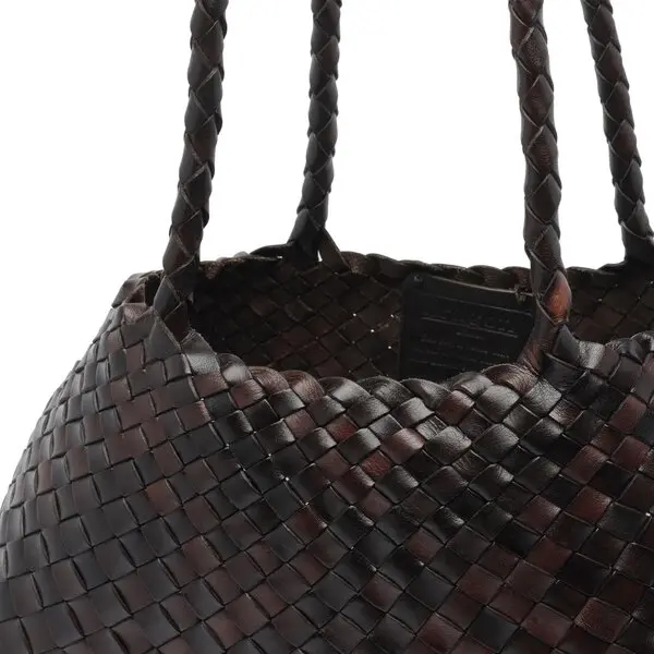 Dragon Diffusion Santa Croce Leather Shoulder Bag - Brown