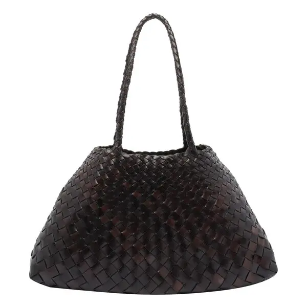 Dragon Diffusion Santa Croce Leather Shoulder Bag - Brown