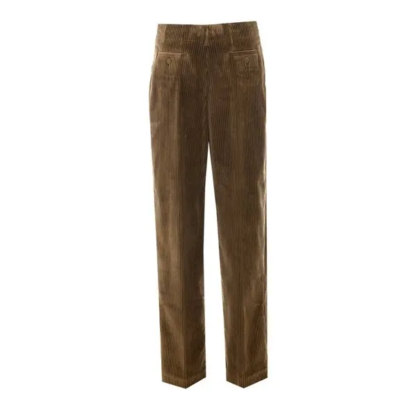 Etro Velvet Pants With Pegaso Buttons