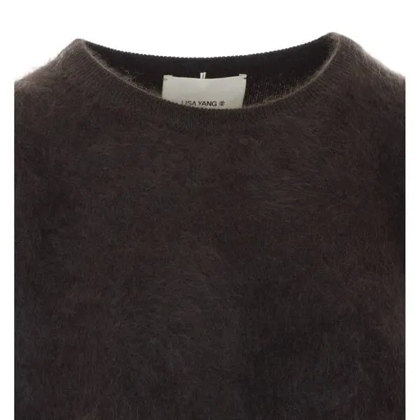 LISA YANG Maren Short Sleeves Sweater - Gray