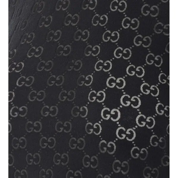 Gucci Gg Devore Cotton Top - Black