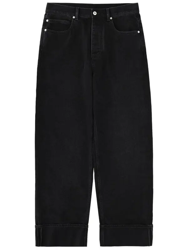Bottega Veneta Jeans With Folded Hem - Black