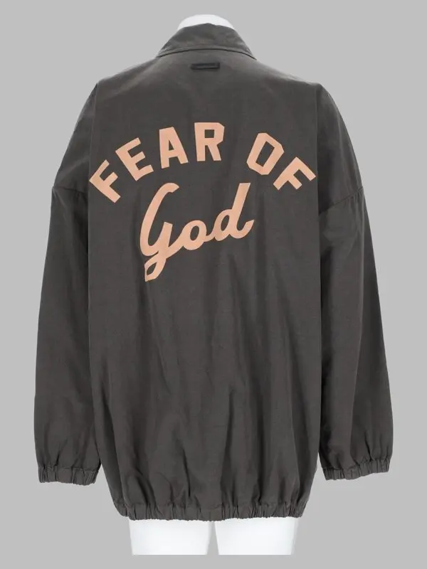 Fear Of God Cotton Logo Shirt Jacket - Gray