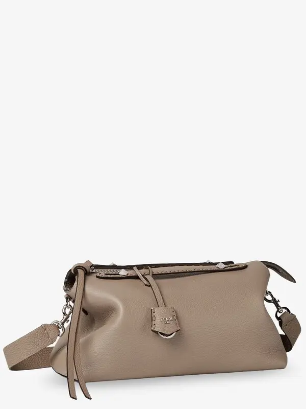 Fendi By The Way Selleria Large Leather Handbag - Beige