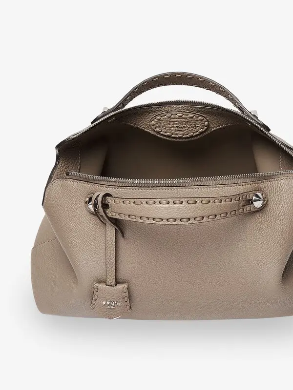 Fendi By The Way Selleria Large Leather Handbag - Beige
