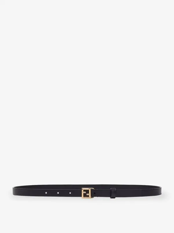 Fendi Leather Belt - Black
