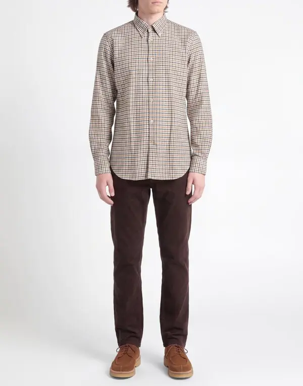Boglioli Shirt Khaki Size Cotton