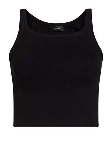 Wardrobe.NYC X Hailey Bieber Tank Top Size Cotton, Elastane - Black
