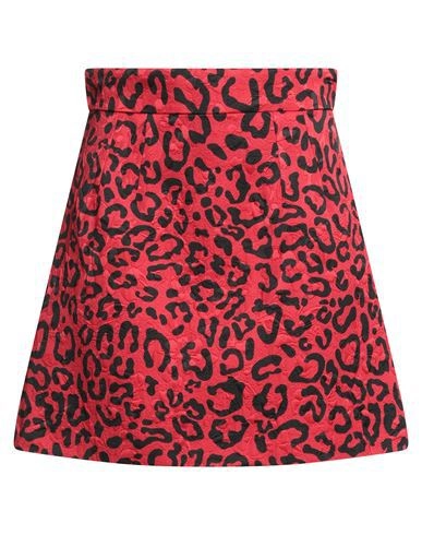 Dolce & Gabbana Logo Fleece Quarter-zip Mini Skirt Size Cotton, Viscose - Red