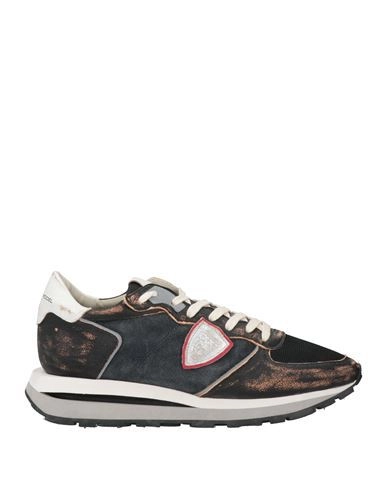 Philippe Model Sneakers Size Leather, Textile Fibers - Black