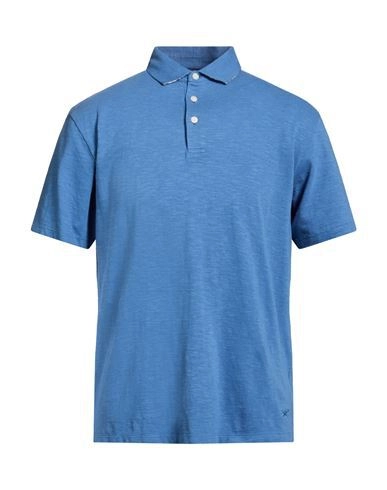 HACKETT Polo Shirt Size Cotton, Linen - Blue