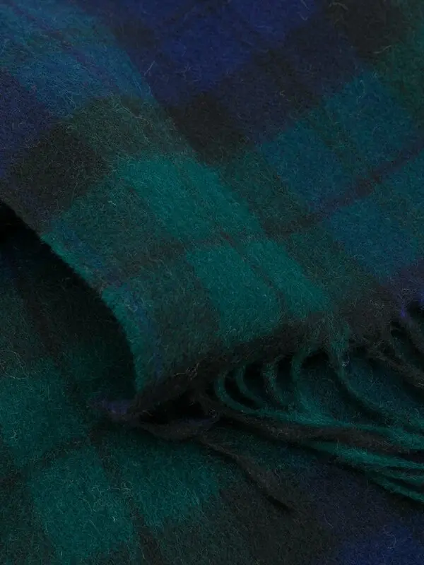 Barbour Tartan Wool And Cashmere Scarf New Check