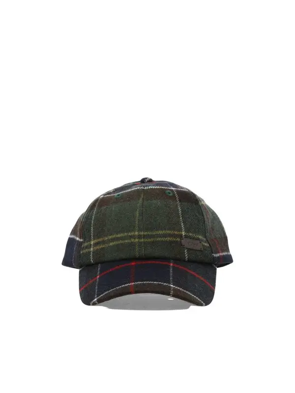 Barbour Check Baseball Cap