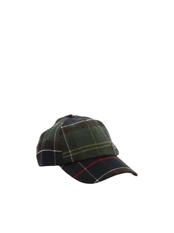 Barbour Check Baseball Cap
