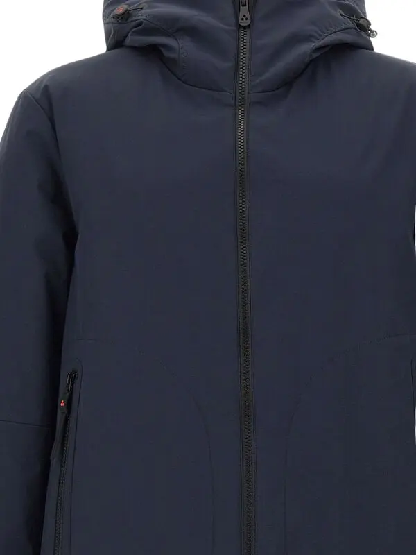 Peuterey Parka With Logo Patch - Blue