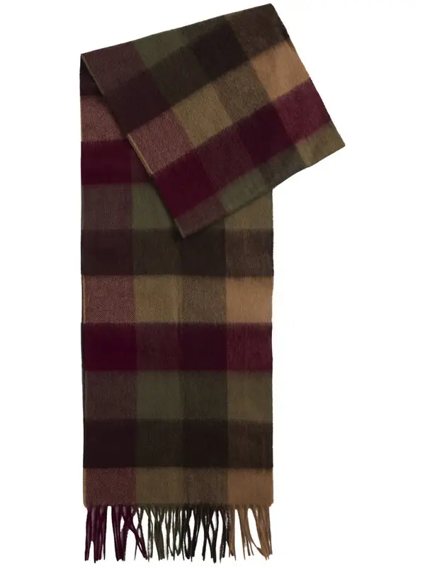Barbour Tattersall Large Scarf - Red