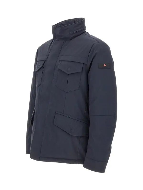 Peuterey Striped Field Jacket With Hood - Blue