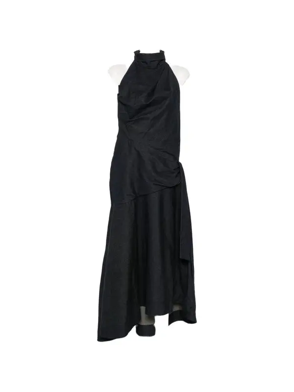 Zimmermann Valiant Denim Draped Dress