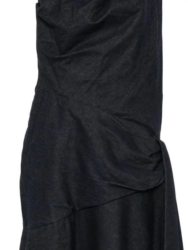 Zimmermann Valiant Denim Draped Dress