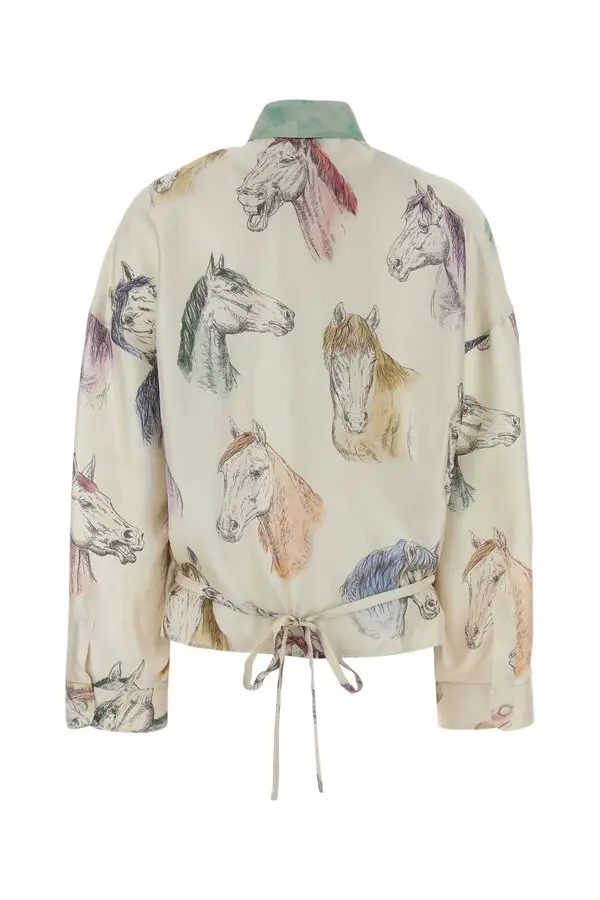 Moschino Printed Silk Shirt