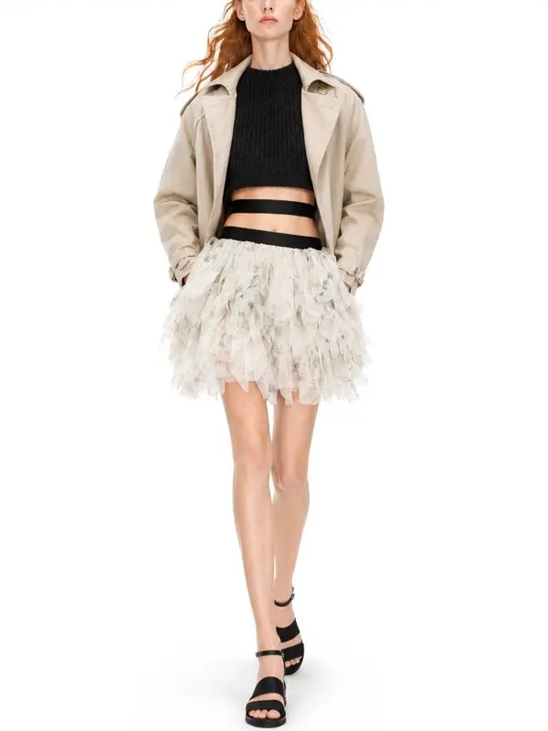 Max Mara Short Cotton Trench Coat - Cream