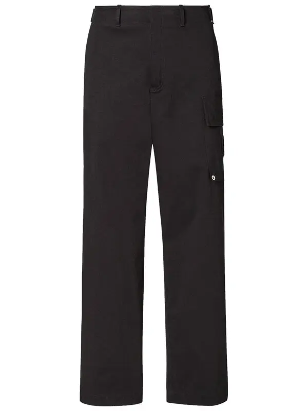 Fendi Cargo Pants With Logo - Black