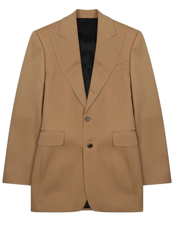Celine Colonne" Wool Blazer - Brown