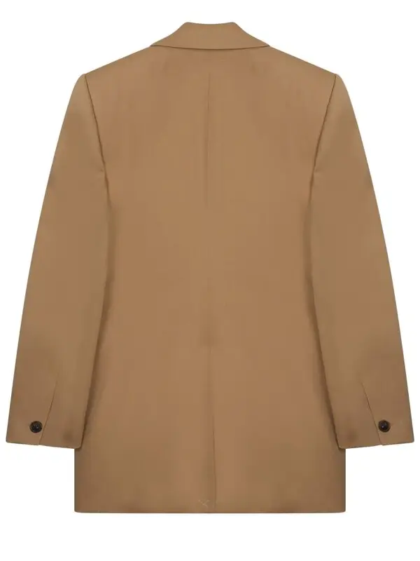 Celine Colonne" Wool Blazer - Brown