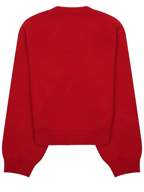Celine Logo Knit Pullover - Red