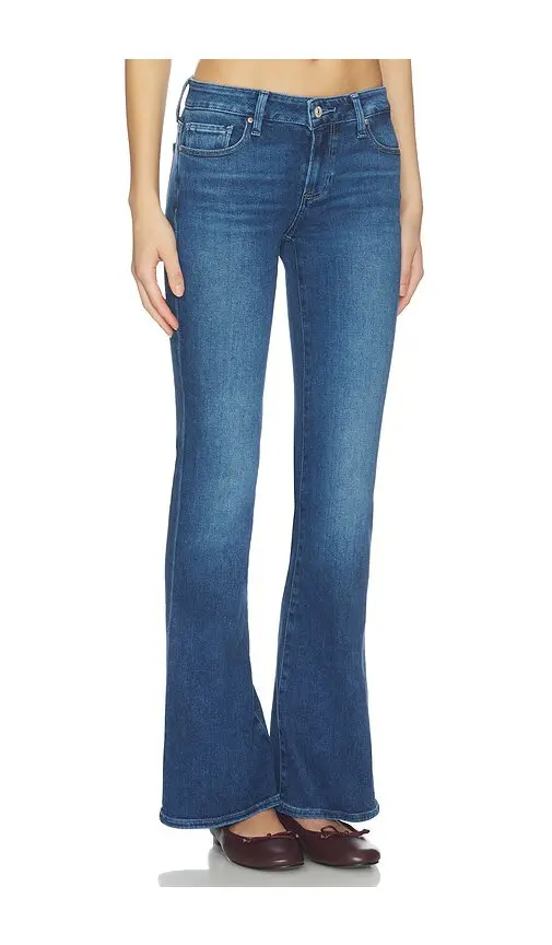 Paige Laurel Canyon Bootcut Jeans In Blue