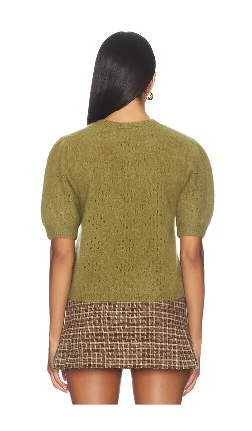 FRAME The Cashmere Airy Cardigen In Olive