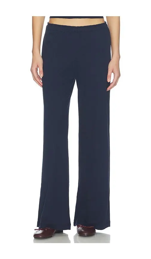VIR VITA Hilda Pointelle Pant In Navy