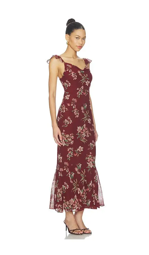 Astr The Label Denisse Dress In Rust